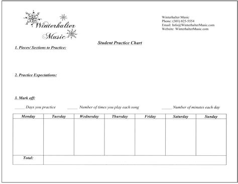 How To Practice With A Practice Chart