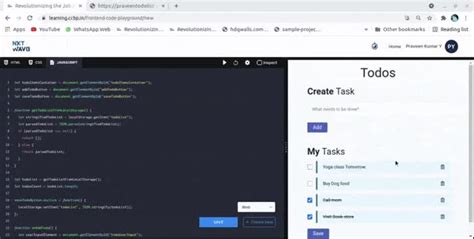 Praveen Kumar On Linkedin Day30 Ccbp Nxtwave 30daysofcode Javascript Todo Html Css Coding