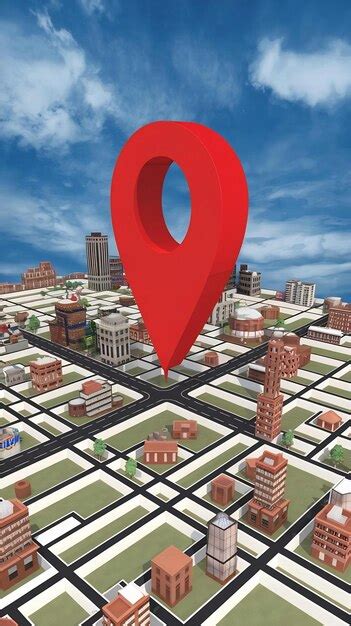 Red Navigation Pin On Street Map 3d Render Illustration Premium Ai Red Navigation Pin On Street Map 3d Render Illustration Premium Ai