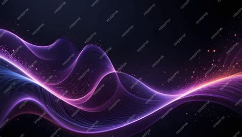 Premium Photo Abstract Waving Particle Technology Background Design Abstract Wave Moving Dots