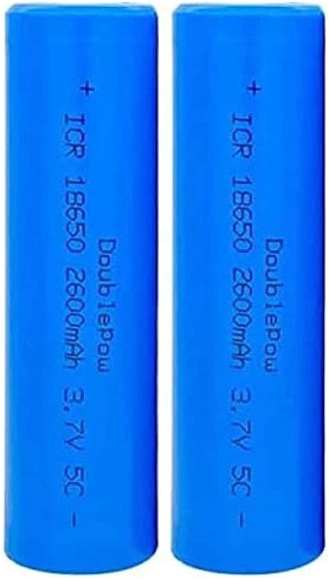 2 Stück 18650 Akku 3 7 V 2600 MAh 18650 Wiederaufladbarer Lithium Akku