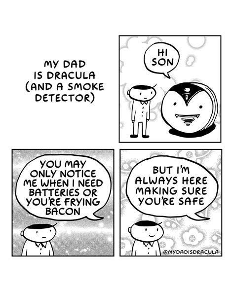 My Dad Is Dracula And A Smoke Detector R Comics