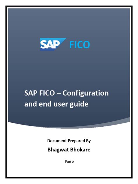 Sap Fico Configuration And End User Activity Part 2 Pdf
