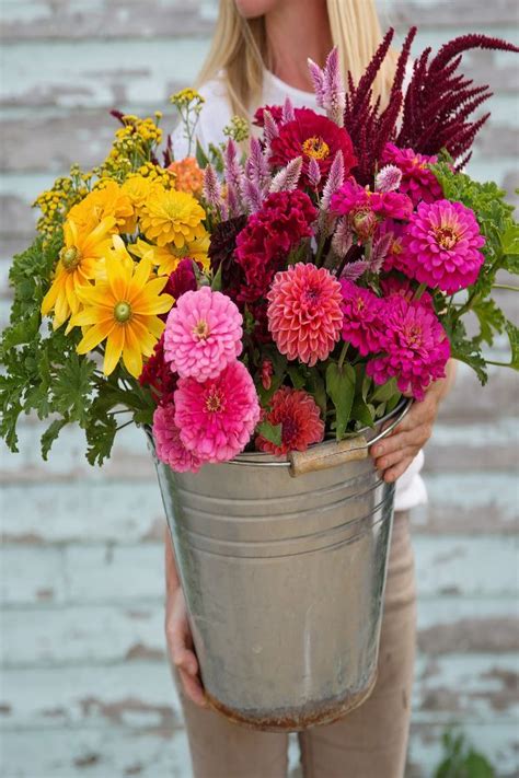 Diy Buckets Of Flowers At Jack Marco Blog