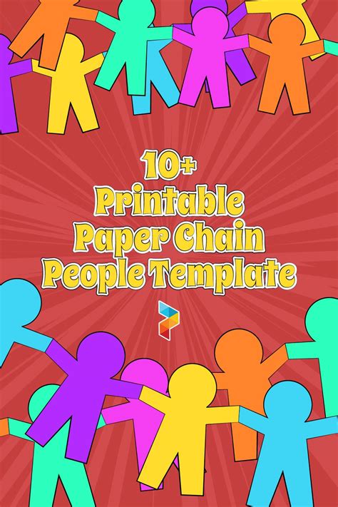 Paper Chain People Template 12 Free Pdf Printables Printablee