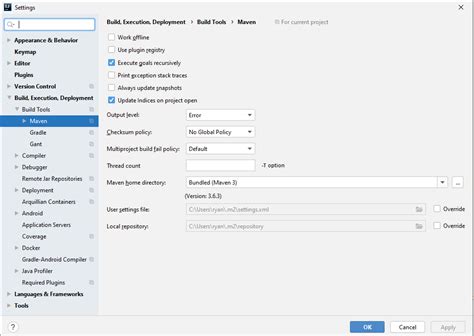 Maven Console Output Level IDEs Support IntelliJ Platform JetBrains