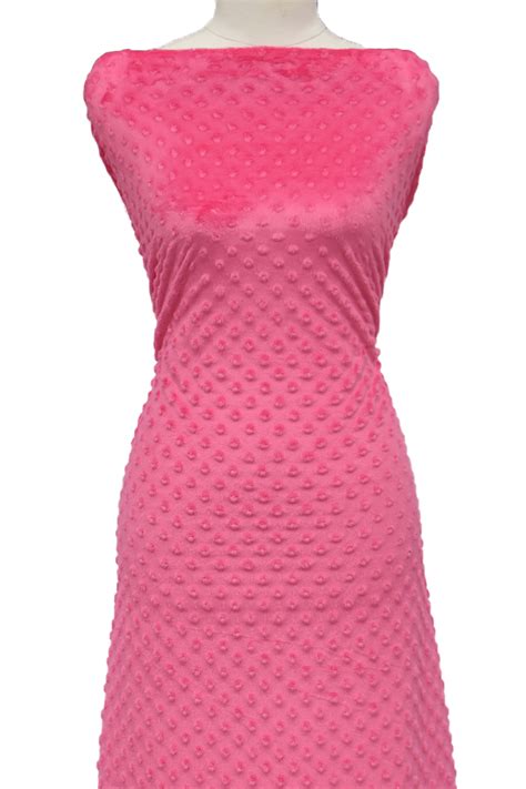 Pink 14 Pm Minky Dot Lush Fabrics