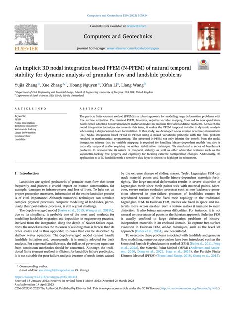 pdf an implicit 3d nodal integration based pfem n pfem of natural