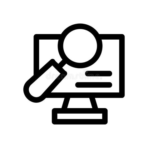 Analyzing Icon Or Logo Isolated Sign Symbol Vector Illustration Stock Vector Illustration Of