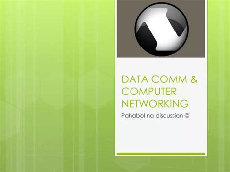 ppt data comm and computer networking powerpoint presentation free