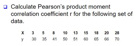 Solved A Calculate Pearson S Product Moment Correlation Chegg