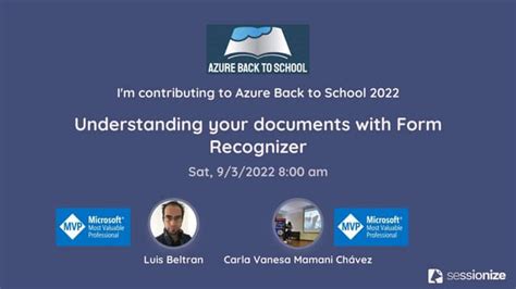 Understanding Your Documents With Form Recognizer Pptx Desktop Publishing Computer Software