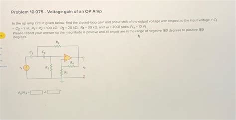 Solved In The Op Circuit Given Below Find The Chegg Com