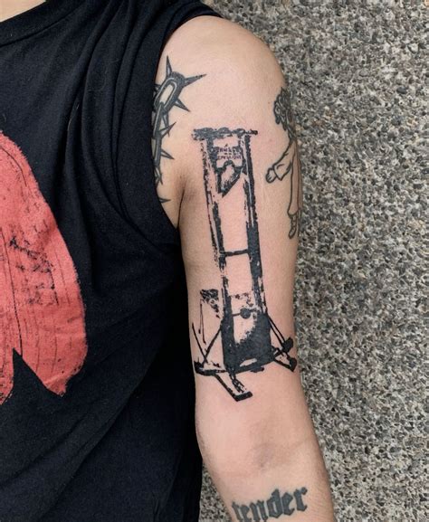 Medieval Gothic Guillotine Tattoo Tattoos Modern Tattoos Sleeve Tattoos