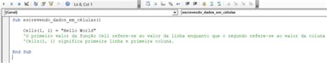 Excel Vba Como Ler E Escrever Em Células Automatize Sua Planilha Já Engenheira Do Excel