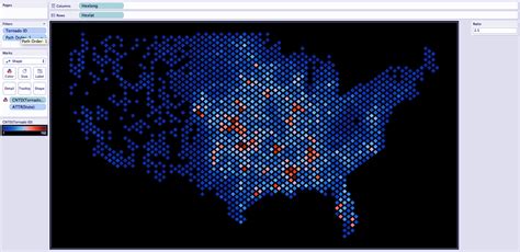 Creating Tableau Density Map Using Hexbins Dataflair