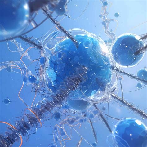 Premium Photo Futuristic Nanotechnology Networks Concept Art With