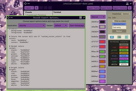 How To Import And Export Base16 Themes In Themix Oomox Themix Project