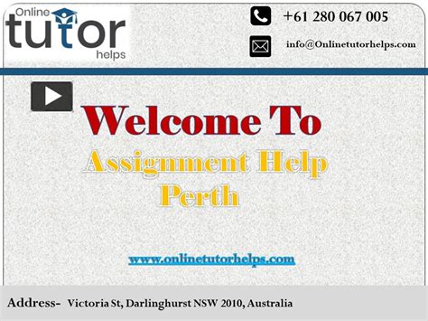 Ppt Assignment Help Perth Ppt Powerpoint Presentation Free To Download Id 9550cc N2zkn