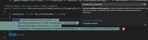C A Second Operation Started On This Context Before A Previous Operation Completed Any