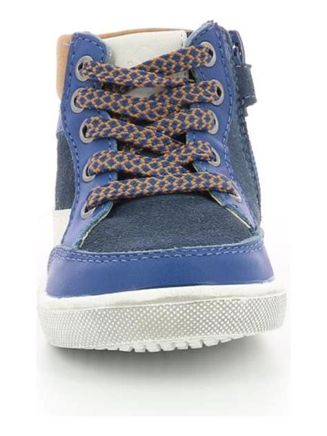 Sneakers Hautes Cuir Stanis Bleu Kiabi 55 00€