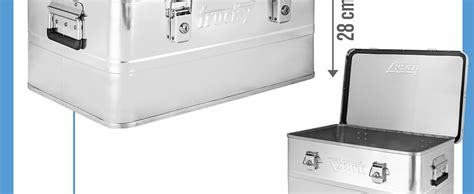 Trucky Aluminium Box Mit Deckel Silber Alukiste 50l Alu Kiste