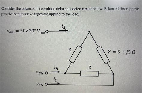 Solved Determine The Phase Current Ica In Phasor