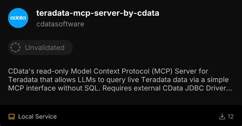 Teradata Mcp Server By Cdata Mcp S · Lobehub