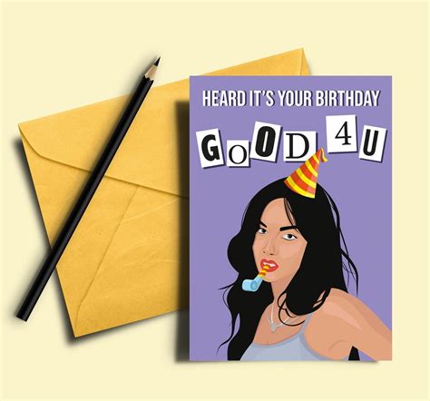 Olivia Rodrigo Inspired Birthday Card Etsy