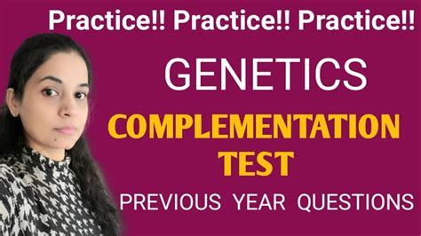 Practice Previous Year Questions From Complementation Test Genetics