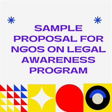 Sample Proposal For Ngos On Legal Awareness Program