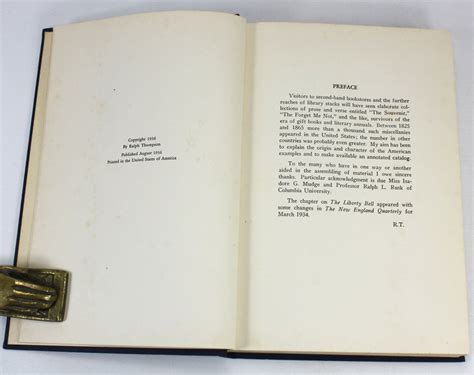 American Literary Annuals And T Books 1825 1865 Ralph Thompson 1936 — Lanna Antique