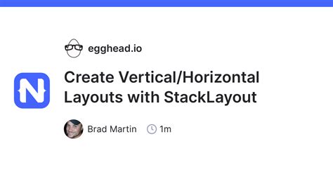 create vertical horizontal layouts with stacklayout