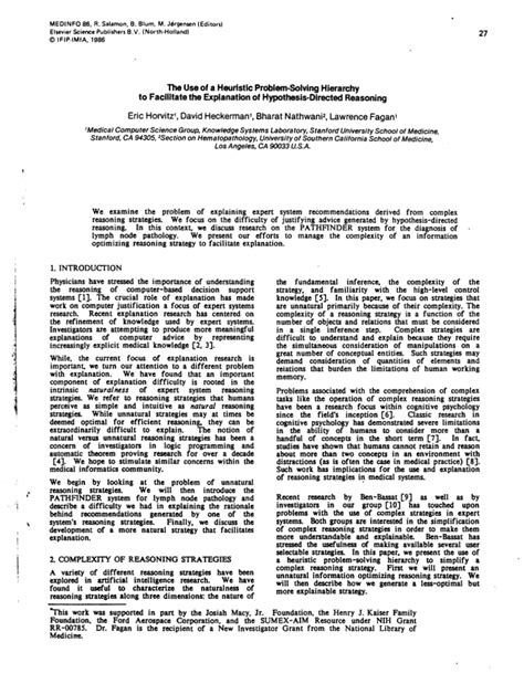 Pdf The Use Of A Heuristic Problem Solving Hierarchy To Facilitate