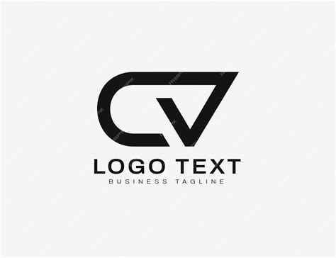 Premium Vector Cv Logo Branding Identity Corporate Vector Logo Design