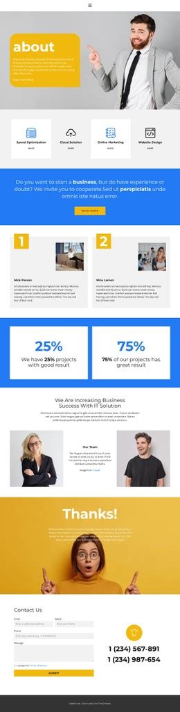 medium text with button css template by nicepage