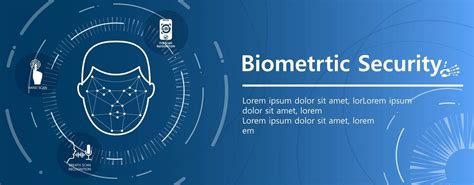 Premium Vector Biometrics Security Vector Poster