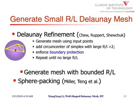 Generating Well Shaped Delaunay Mesh Ppt Download