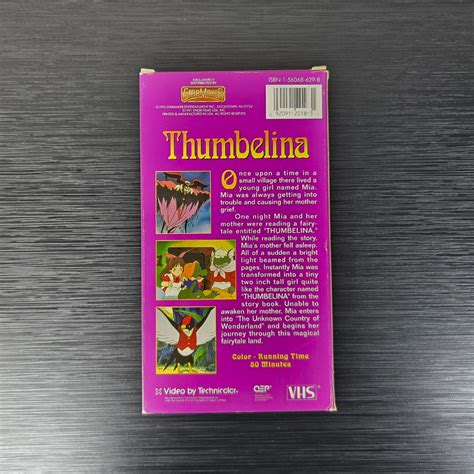 Thumbelina Starmaker Entertainment 1991 Vhs Home Video Tape
