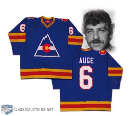 Lot Detail 1980 81 Colorado Rockies Les Auge Game Worn Jersey