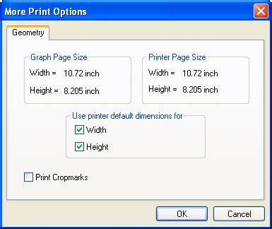 Help Online Origin Help The Print Options Dialog Box