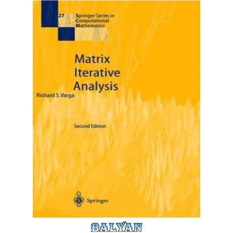 خرید و قیمت دانلود کتاب Matrix Iterative Analysis ترب