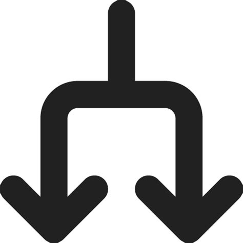 arrow split icon svg png free download
