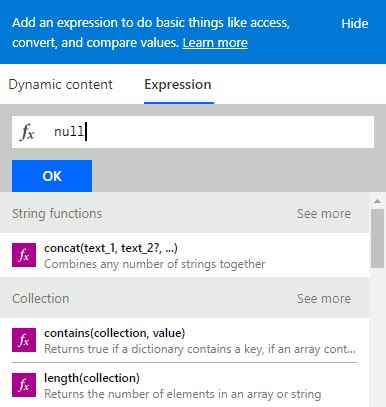 Getting Errors With Null Fields Power Automate Microsoft Learn