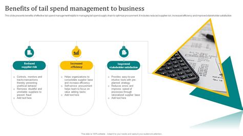 Benefits Of Tail Spend Management To Business PPT Slide