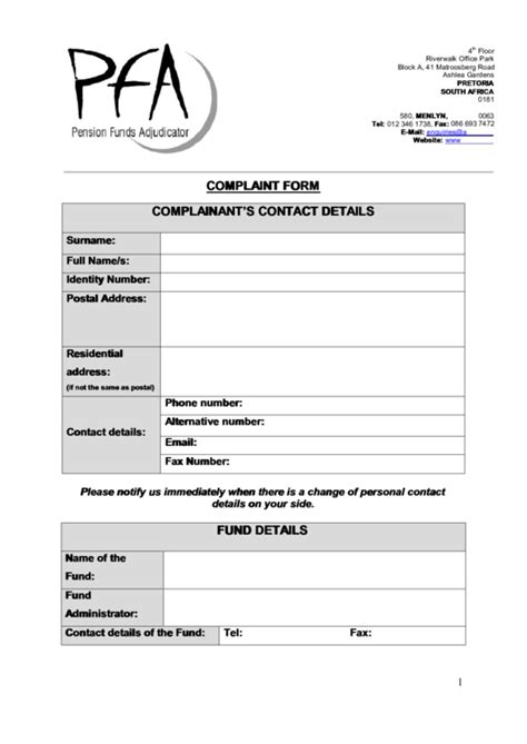 Pfas Declaration Template