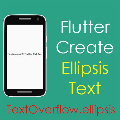 Flutter Create Ellipsis Text Example