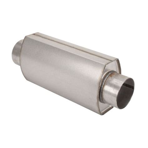 Dynatech® 776 14402 Oval Split Flow Muffler 4 Inch