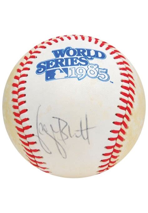 George Brett Single Signed Baseballs Grey Flannel Auctions