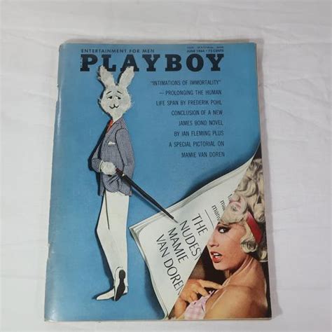 Playboy Juin 1964 Couverture Lori Winston Mamie Van Doren Label